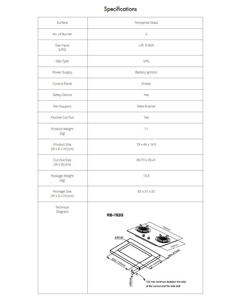 【FREE INSTALL】Rinnai RB-782G | 2-Burner Flexi Hob Built-in Gas Hob ...