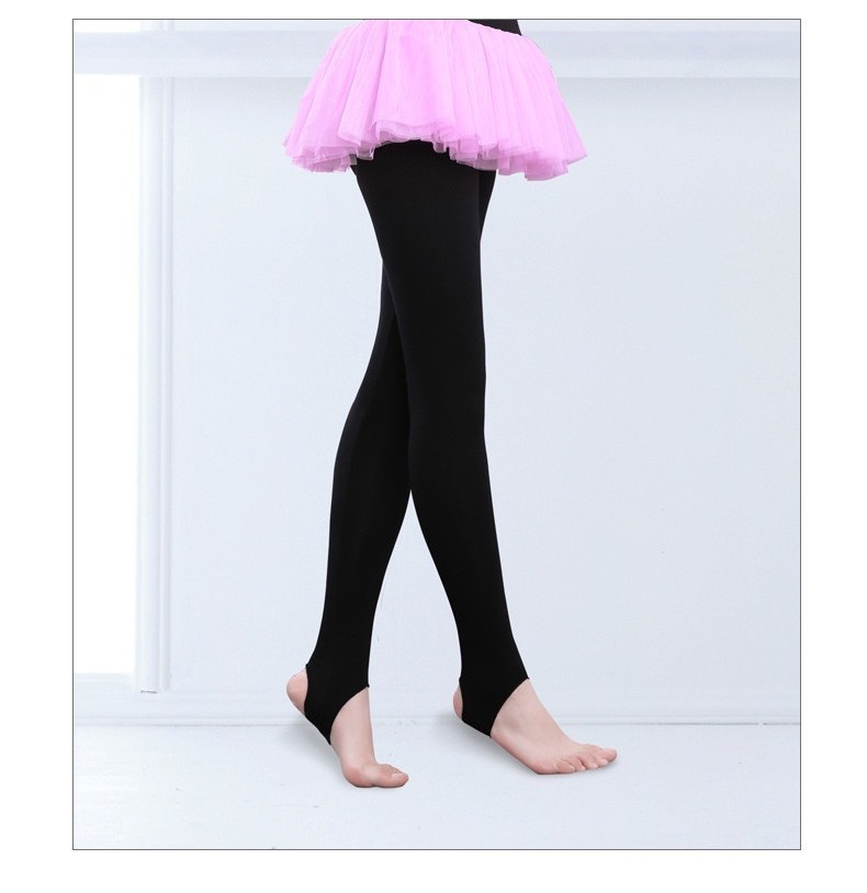 Girls Kids Ballet Stirrup Tights Pantyhose Child Dance Leggings Cotton ...