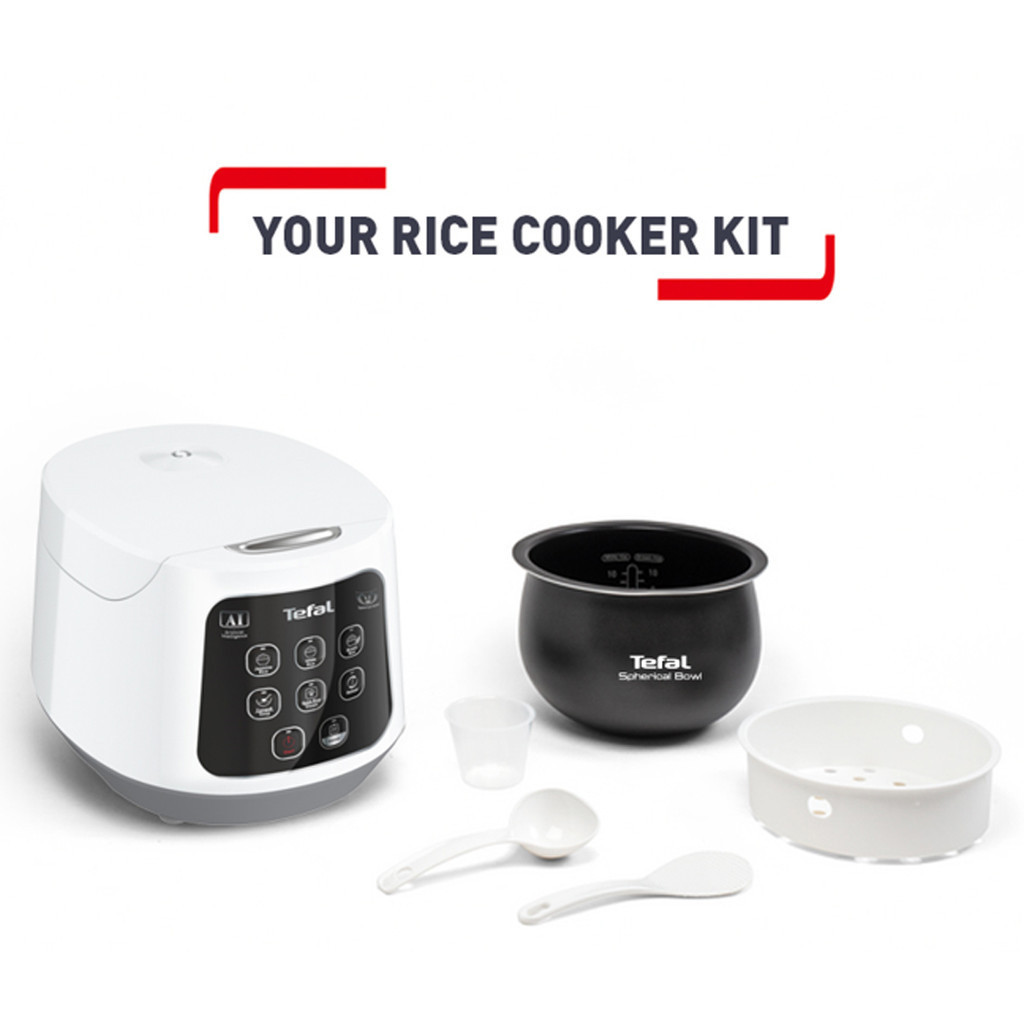 Tefal Easy Rice Compact Fuzzy Logic Rice Cooker 1.0L (RK7301) | Shopee Malaysia
