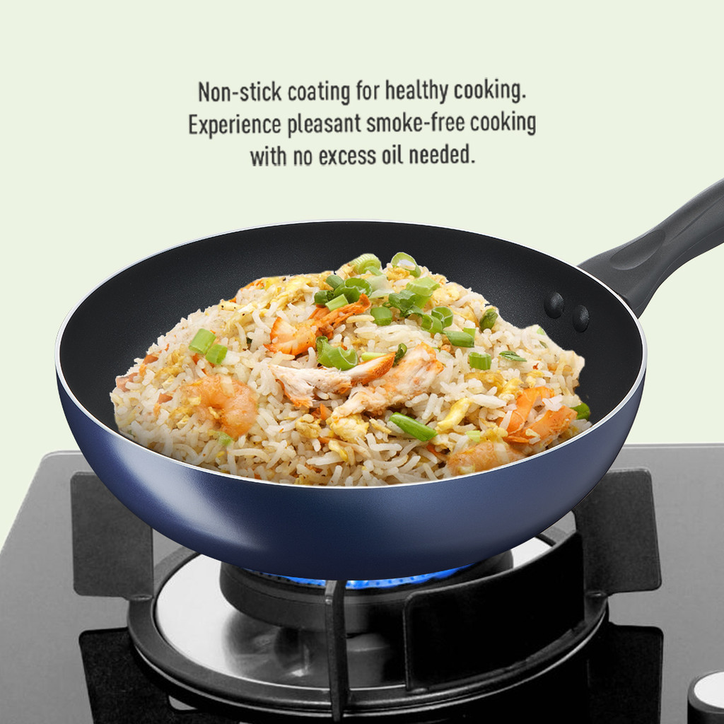 Tefal Clear Cook 3pcs set (Frypan 26cm + Wokpan 28cm + Small spatula ...