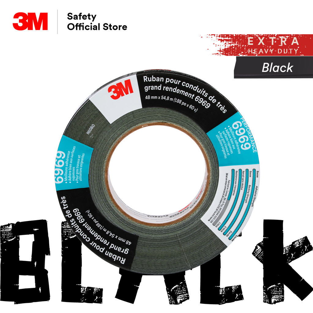 3M™ Extra Heavy Duty Duct Tape 6969/ Cloth Tape/ Strong Bond/ Made in ...