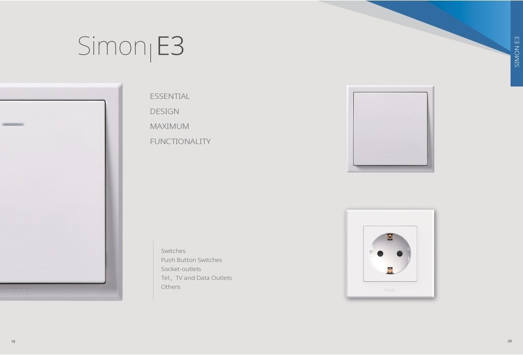 Simon E3 White Frameless SIRIM Doorbell Auto Gate Press Switch Switches ...