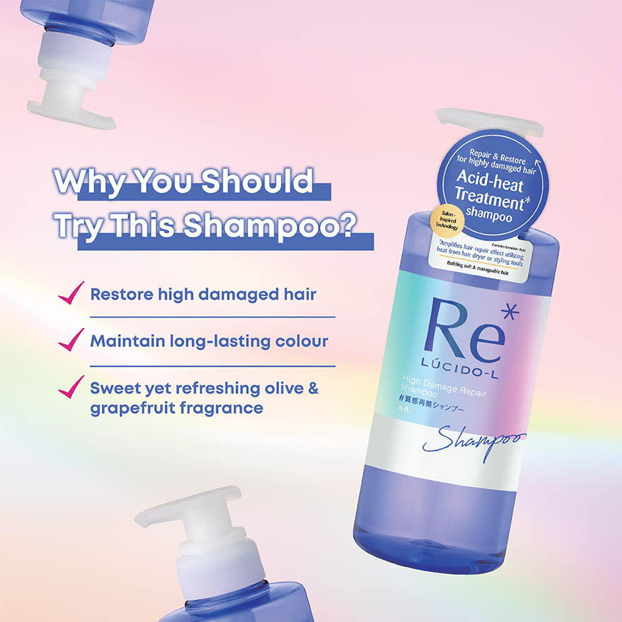 LUCIDO-L High Damage Repair Shampoo 380ml | Shopee Malaysia