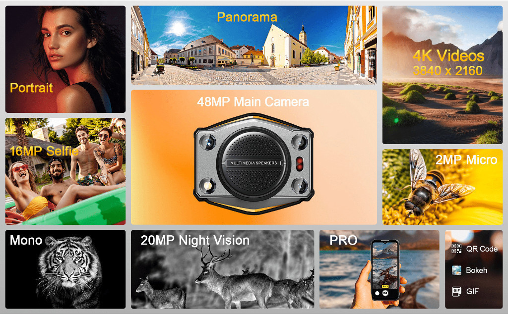 OUKITEL WP22（6.58“ FHD+ Android 13 13GB+256GB 10000mAh IP68/IP69K ...