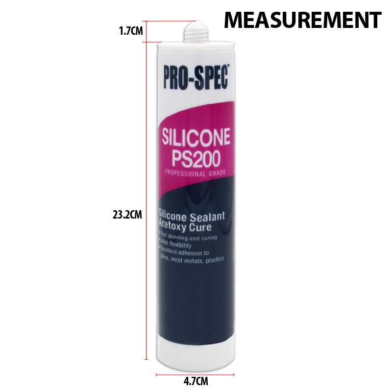 PRO-SPEC PS200 HIGH PERFORMANCE SILICONE SEALANT WHITE/ CLEAR/ BLACK ...