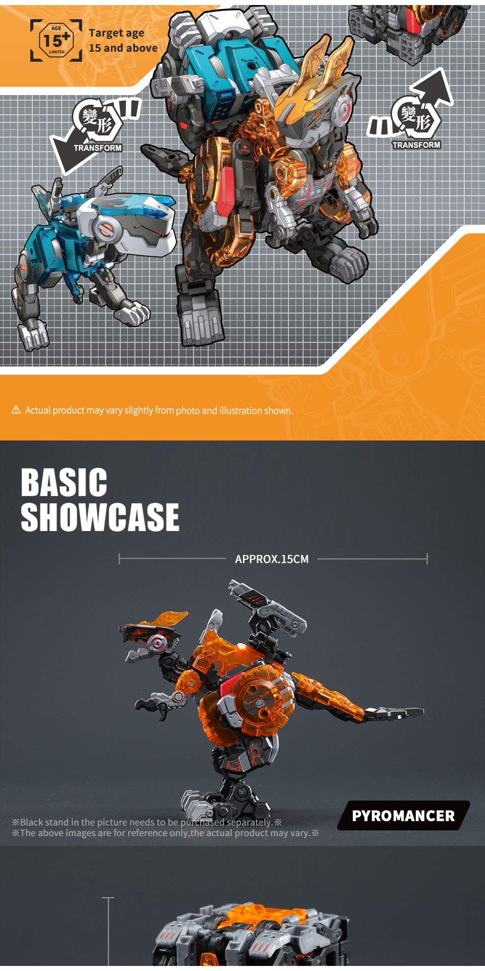 52TOYS BEASTBOX BB-49PR Pyromancer And BB-02CR Cryomancer Mecha ...