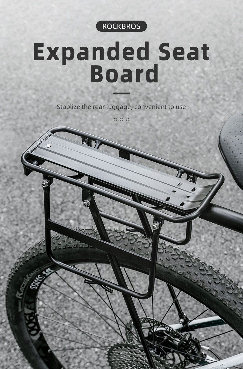 ROCKBROS Bicycle Cargo Rack Rear Bike Pannier Rack Quick Release MTB ...