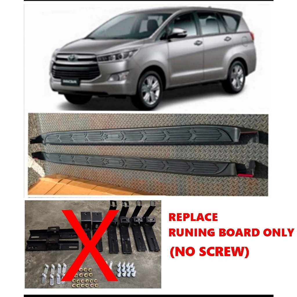 ( CLEARANCE ) Replace Runing Board Toyota Innova 2017-2019 door step ...