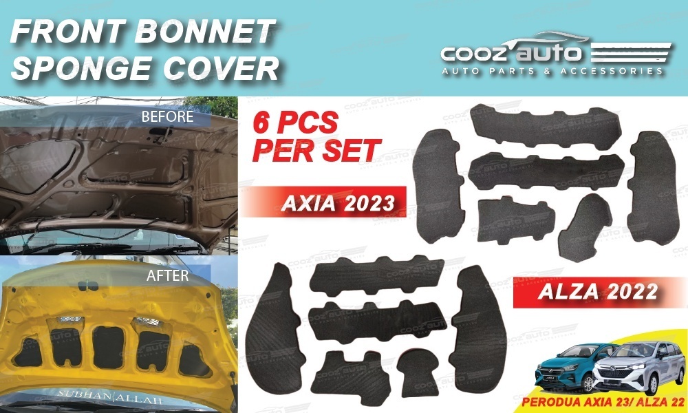 Perodua Alza NEW 2022 - 2025 Front Car Bonnet Sponge Sound Proof Bonnet ...