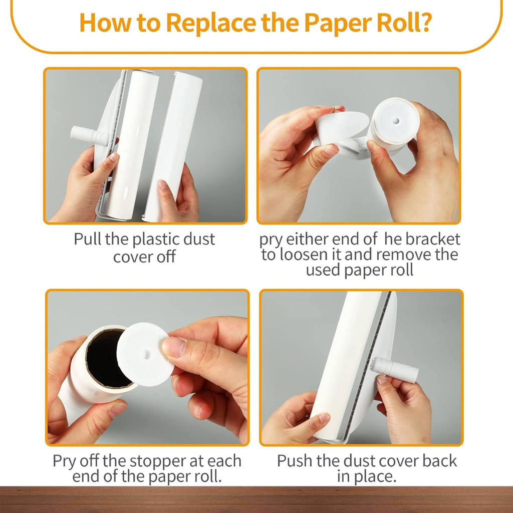 30/24/19/16cm Sticky Lint Roller Sticker Roller Refill Long Handle ...