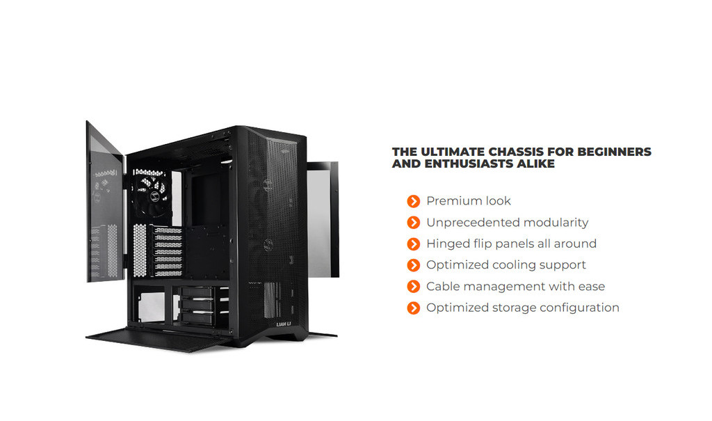 LIAN LI LANCOOL II MESH Performance TG ATX Chassis - Black # LANCOOL-II ...