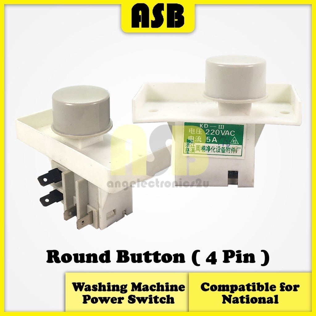 (1pc) ( Compatible : National ) Washing Machine Power Switch | Shopee ...