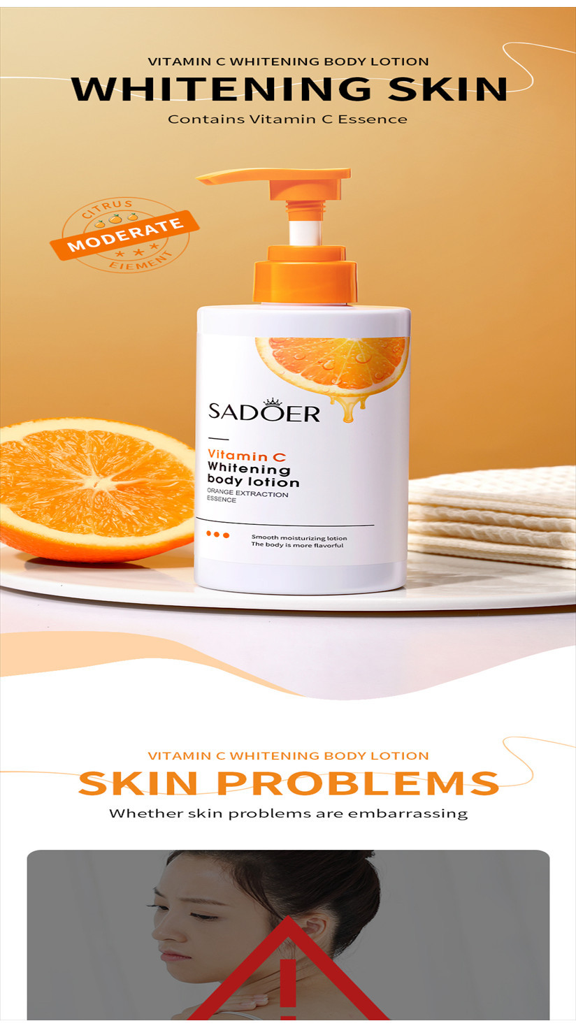 SADOER Vitamin C Orange Extraction Essence Whitening Body Lotion 上朵 香橙VC身体乳 250g Skincare Beauty ...