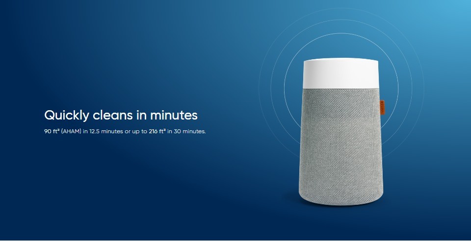 Blueair Air Purifier Blue Pure Mini Max with Particle + Carbon Filter ...