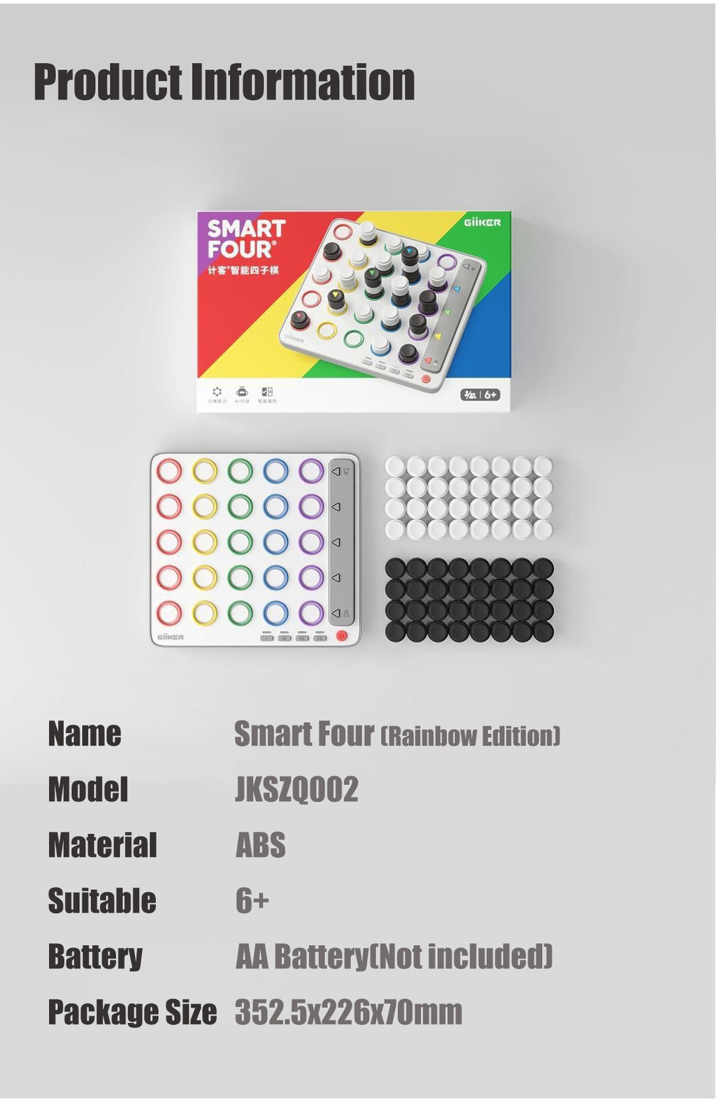 GiiKER Smart Four Connected 5x5x5 3D Four in A Row Board Games With ...