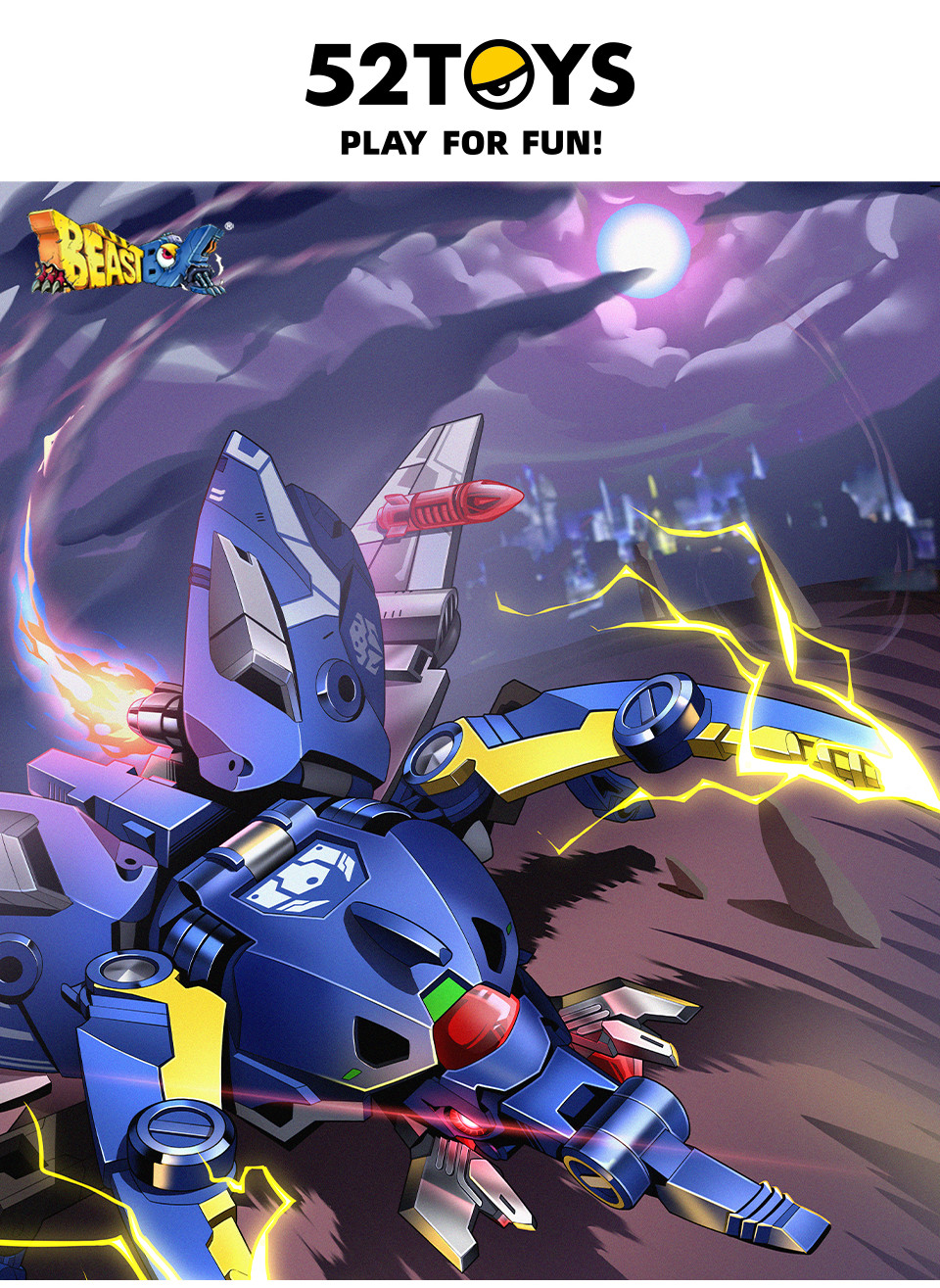 52TOYS BEASTBOX BB-36 Nightcrawler Mecha Deformation Action Figure Portable Model | Shopee Malaysia