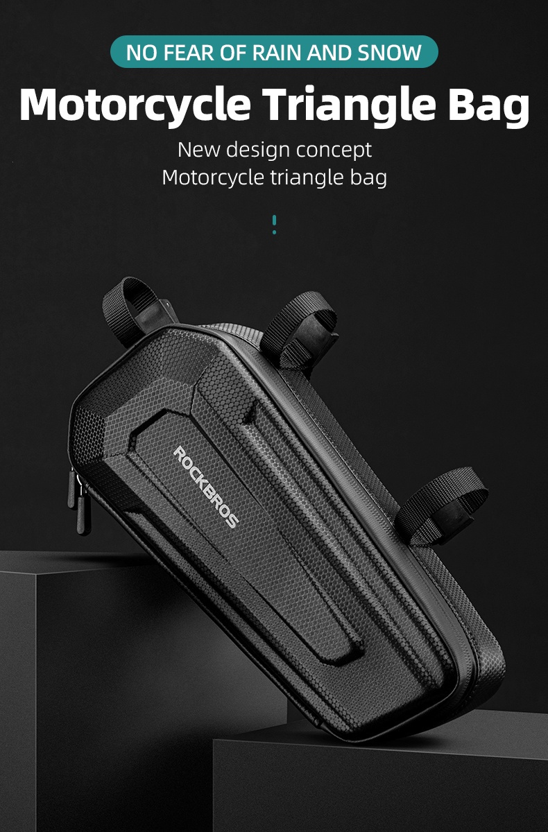 ROCKBROS Motorcycle Side Bag Waterproof Hard Shell Large Capacity ...