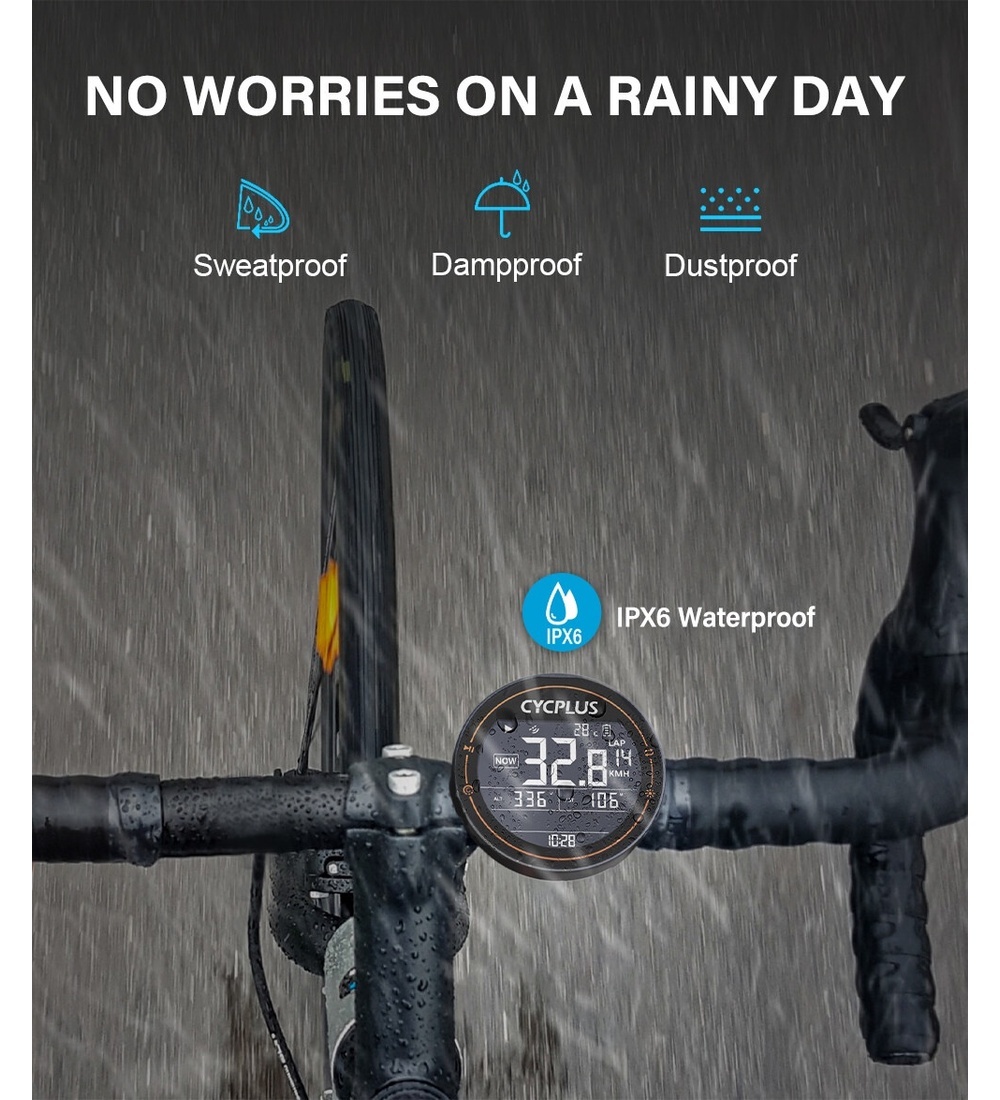 ROCKBROS M2 Bike Computer Power Cadance Heart Rate Display Speedometer ...