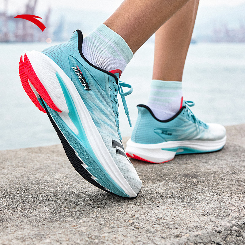 Anta Men Mach 4 Running Shoes - White/Blue 1124A5583-3 (Kasut Larian ...