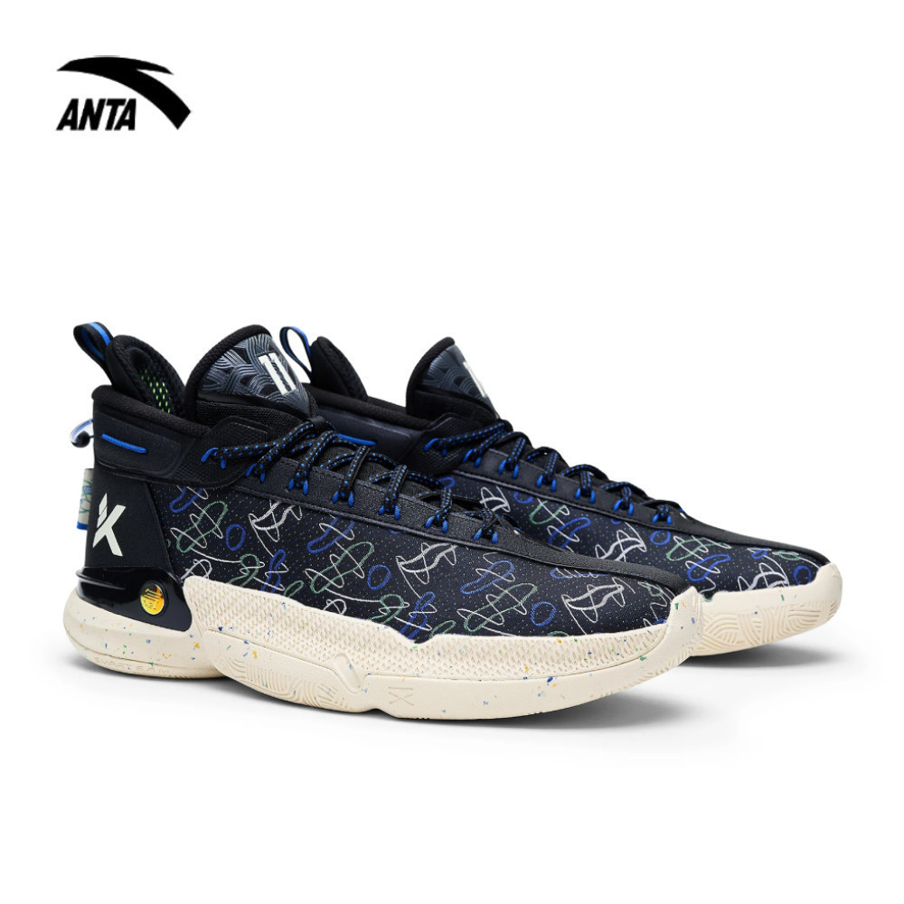 ANTA Men KT9 BASKETBALL SHOES 1124A1101-6 Black/Blue | Shopee Malaysia
