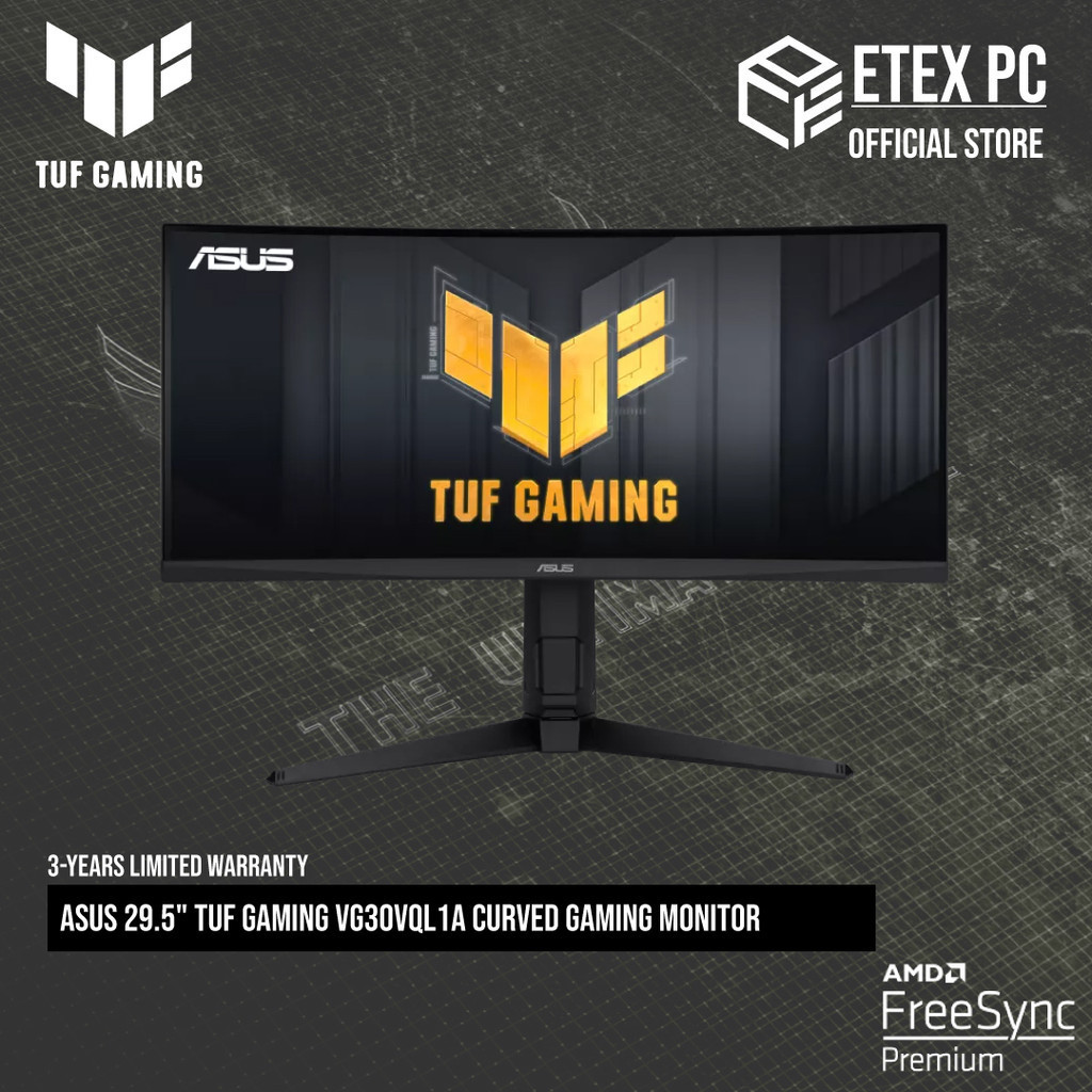 ASUS 29.5" TUF Gaming VG30VQL1A Curved Gaming Monitor - VA Panel ...