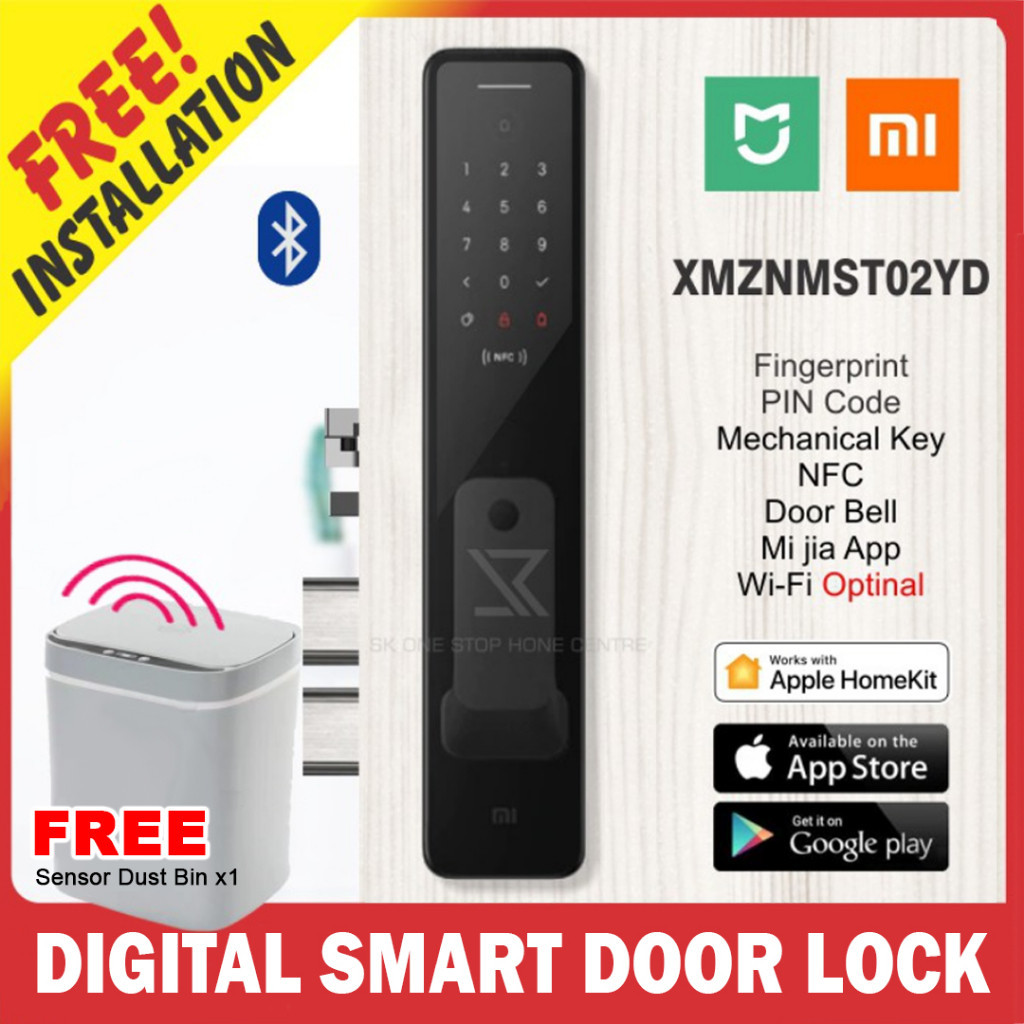 Automatic Mi mijia Xiaomi Smart Door Lock Biometric Fingerprint NFC ...