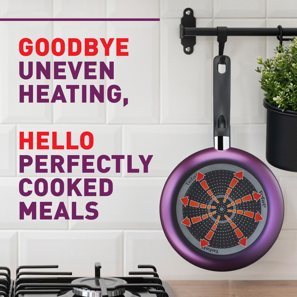 Tefal Cooking Source 3pcs Set (Frypan (24cm) + Saucepan (18cm) + Glass ...