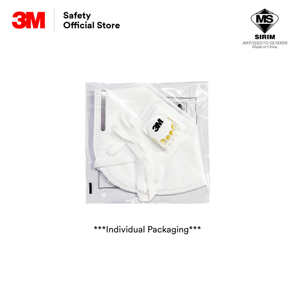 3M™ 9502V+ KN95 & P2 Particulate Respirator/ DOSH SIRIM Approved/ Replace 3M™ 9010VCN/ Dust Haze ...