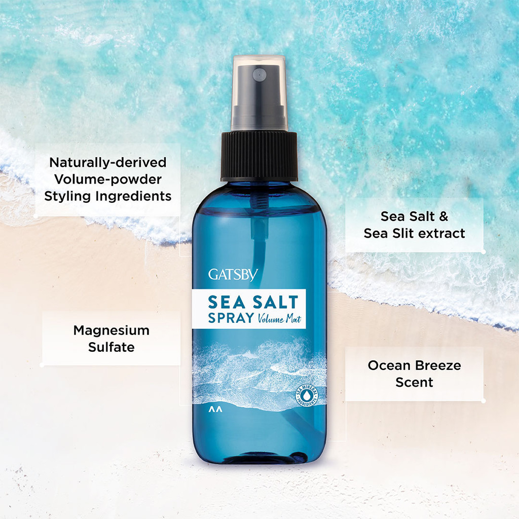 GATSBY Sea Salt Spray Volume Mat 145ml | Shopee Malaysia