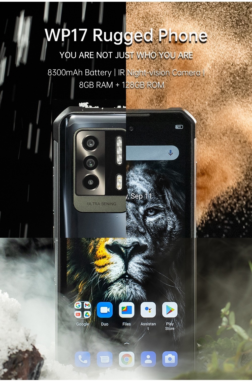 OUKITEL WP17 (6.78" FHD+/8GB+128GB/8300mAh/Android 11/64MP+16MP Camera ...