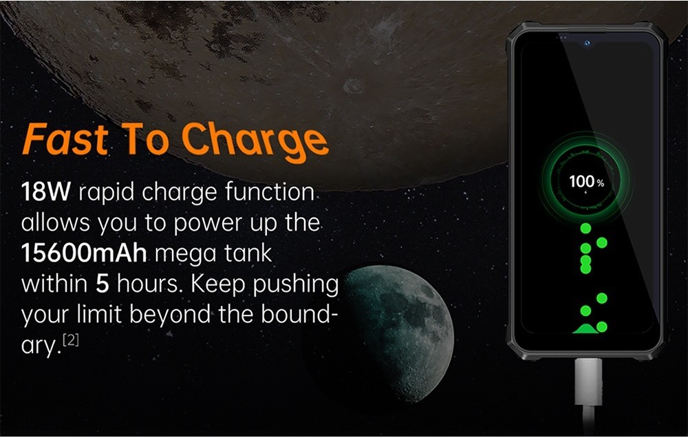 OUKITEL WP15 5G（15600mAh/8GB+128GB/6.5"HD+/Android11/48MP/Octa Core/P68 ...