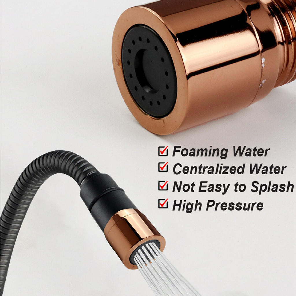 MCPRO ROSE GOLD STAINLESS STEEL SUS304 WATER BUBBLER HEAD SPOUT FOR ...