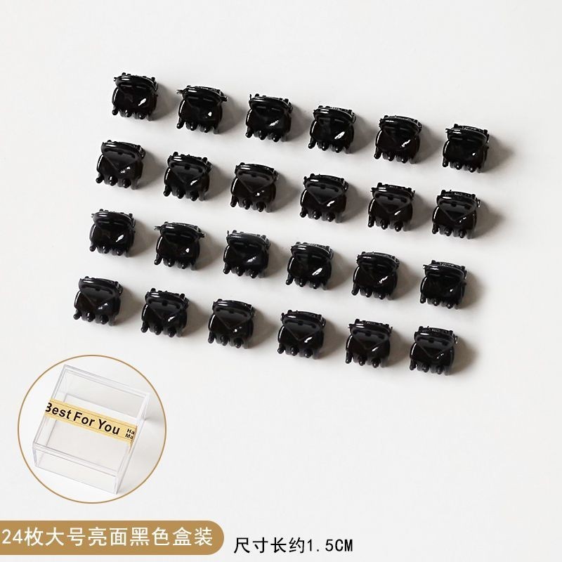 Korean Style Black Mini Hair Clip for Women with Side Bangs | Shopee ...