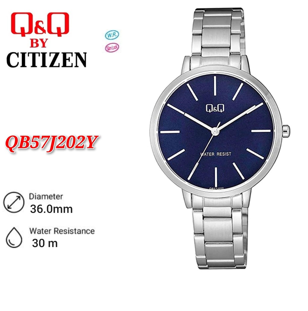 Q&Q Japan By Citizen QB57 Analog Ladies Watch - QB57J202Y | Shopee Malaysia