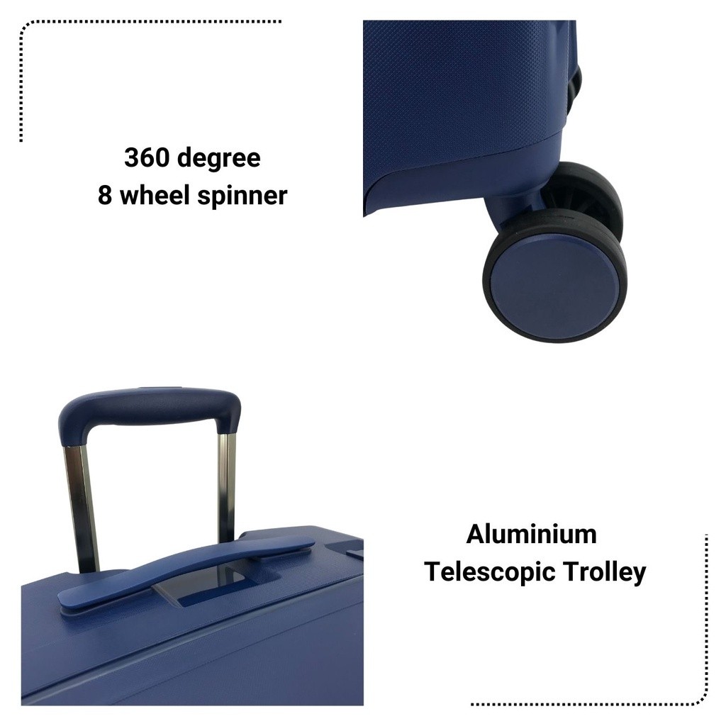 camel active 24 Inch Clip Polyproprene 8 Wheels TSA Lock Luggage ...