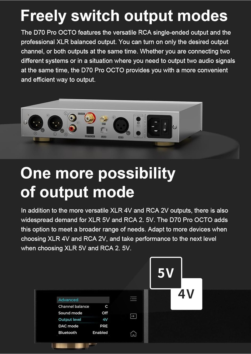 Topping D70 Pro, Octo Digital-to-Analog Converter: Bluetooth 5.1 HIFI ...
