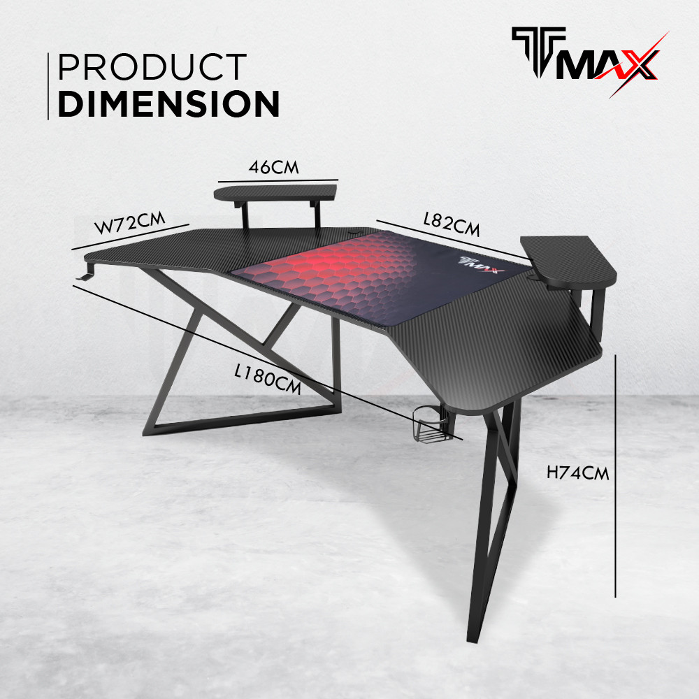 TMAX L180cm X-Shaped Anchor Desk Streamer Table Gaming Table Gaming ...