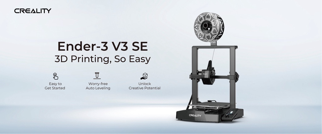 Creality Ender 3 V3 SE 3D Printer FDM Printer Max 250mm/s Printing Speed Auto Leveling, User ...