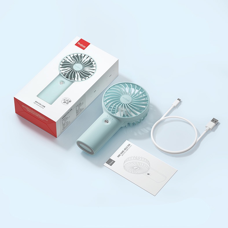 Yoobao F3 Portable Rechargeable Hand Held Mini Fan (3000mAh &6000mAh ...