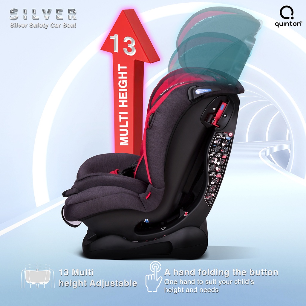 Quinton Silver Car Seat Baby Convertible (Newborn - 12 years old) with ...
