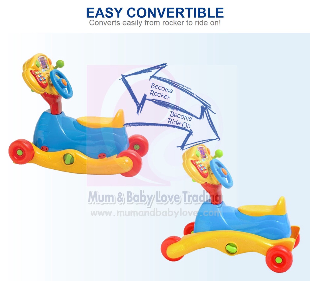 Vtech Baby 3 in 1 Grow and Go Ride On Toy (6 -36 Months) Can Become ...