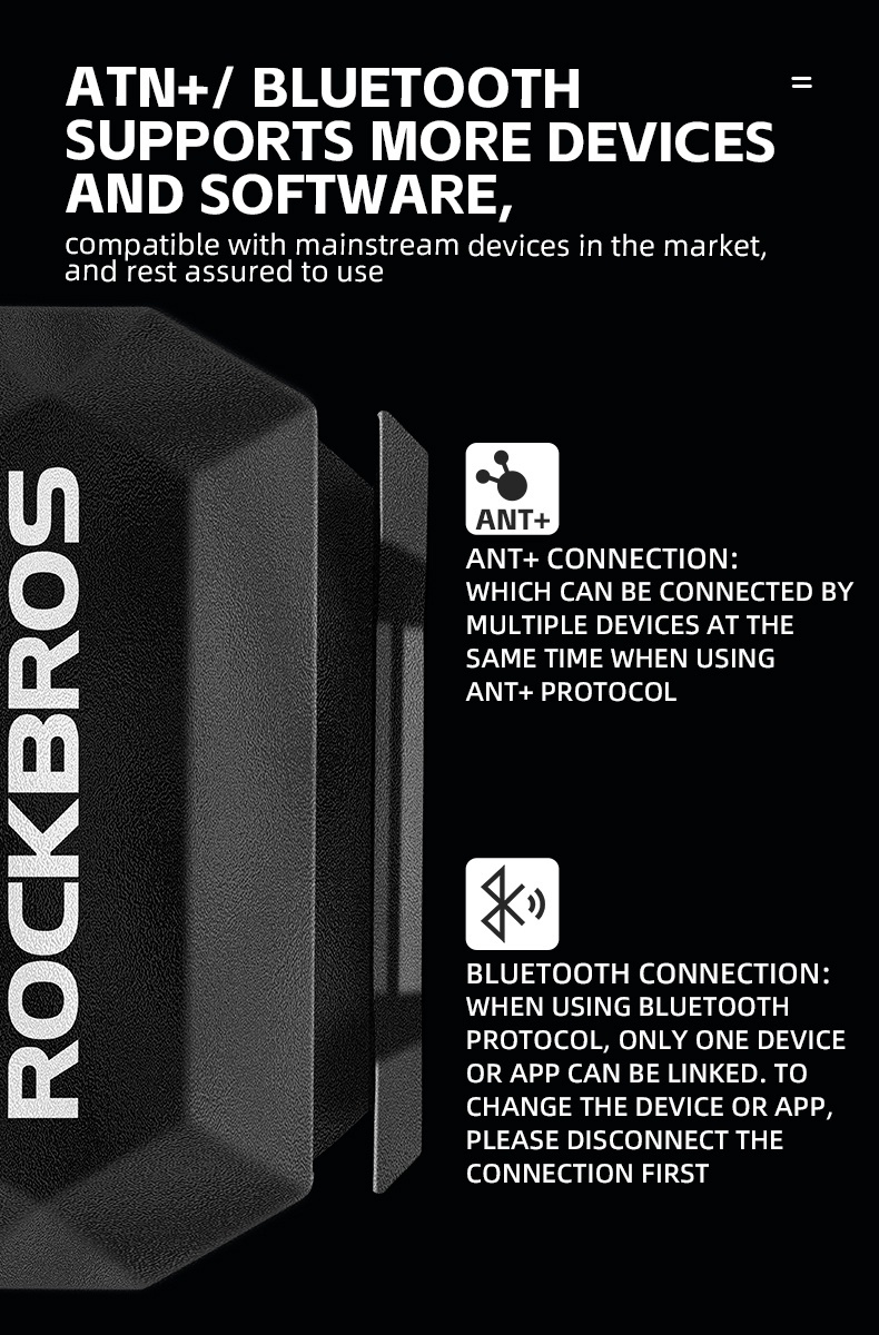 ROCKBROS Bicycle GPS Code Table Step Frequency Speed Sensor | Shopee ...