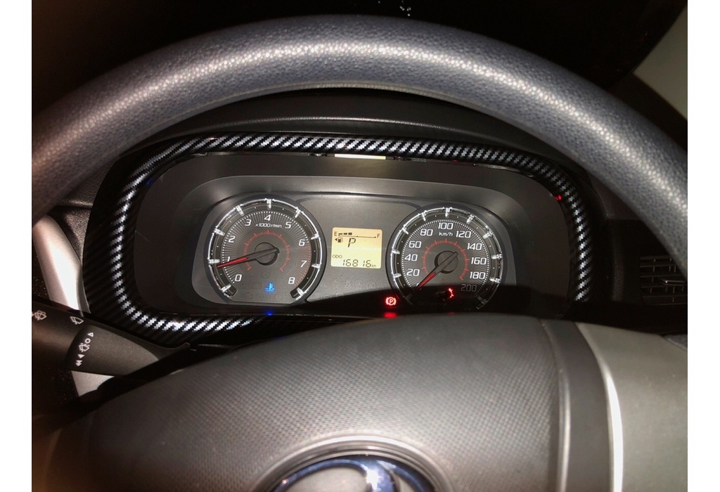 Perodua Proton Car Meter Frame Cover Carbon Fiber Glossy Black Bezza ...