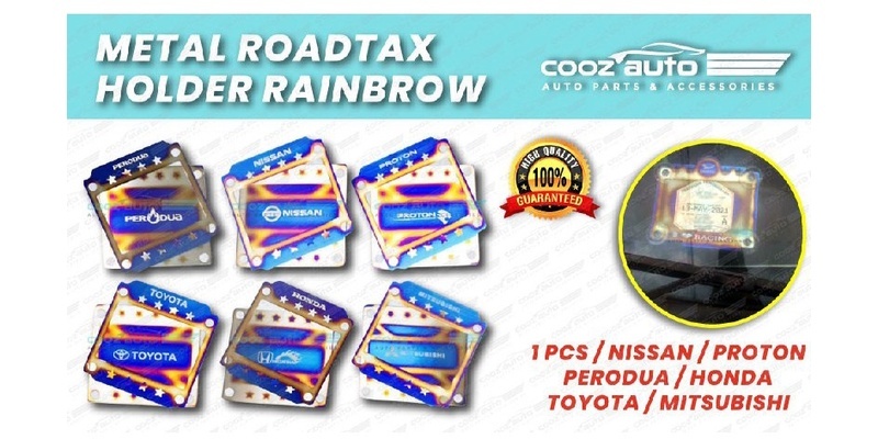 Universal Car Roadtax Sticker Holder Windscreen Titanium Metal Rainbow ...