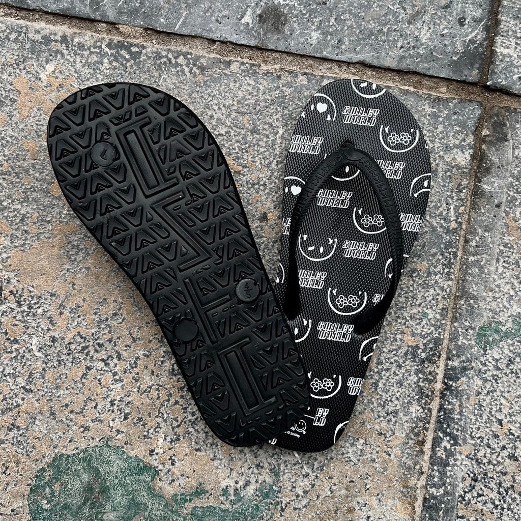 ANTA Men IP-Smiley Slippers 812338512-2 - Black (Kasut Selipar ...