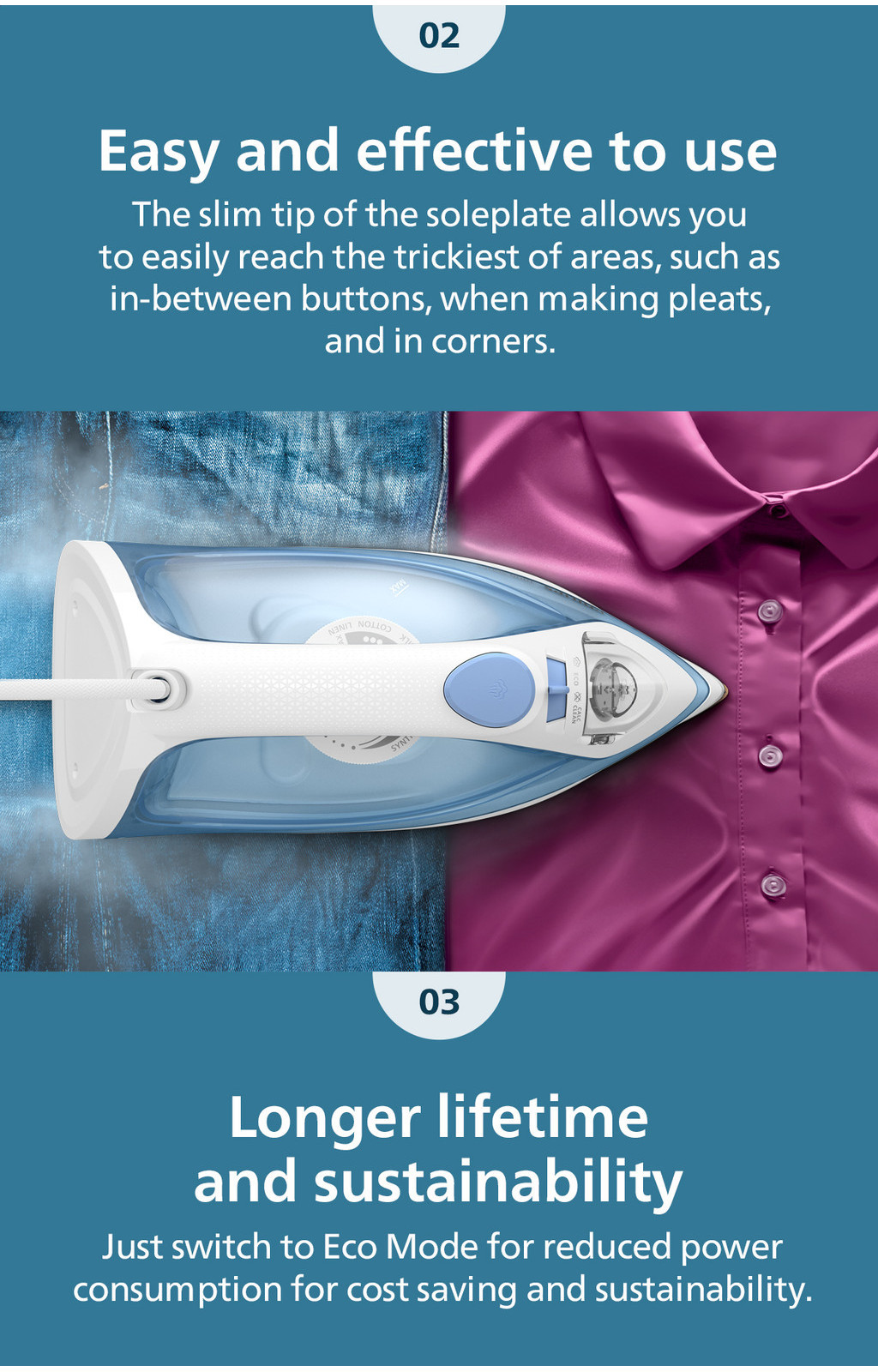 Philips 1000 Series Steam Iron (1400W) DST1010 | DST1010/20 | Shopee ...