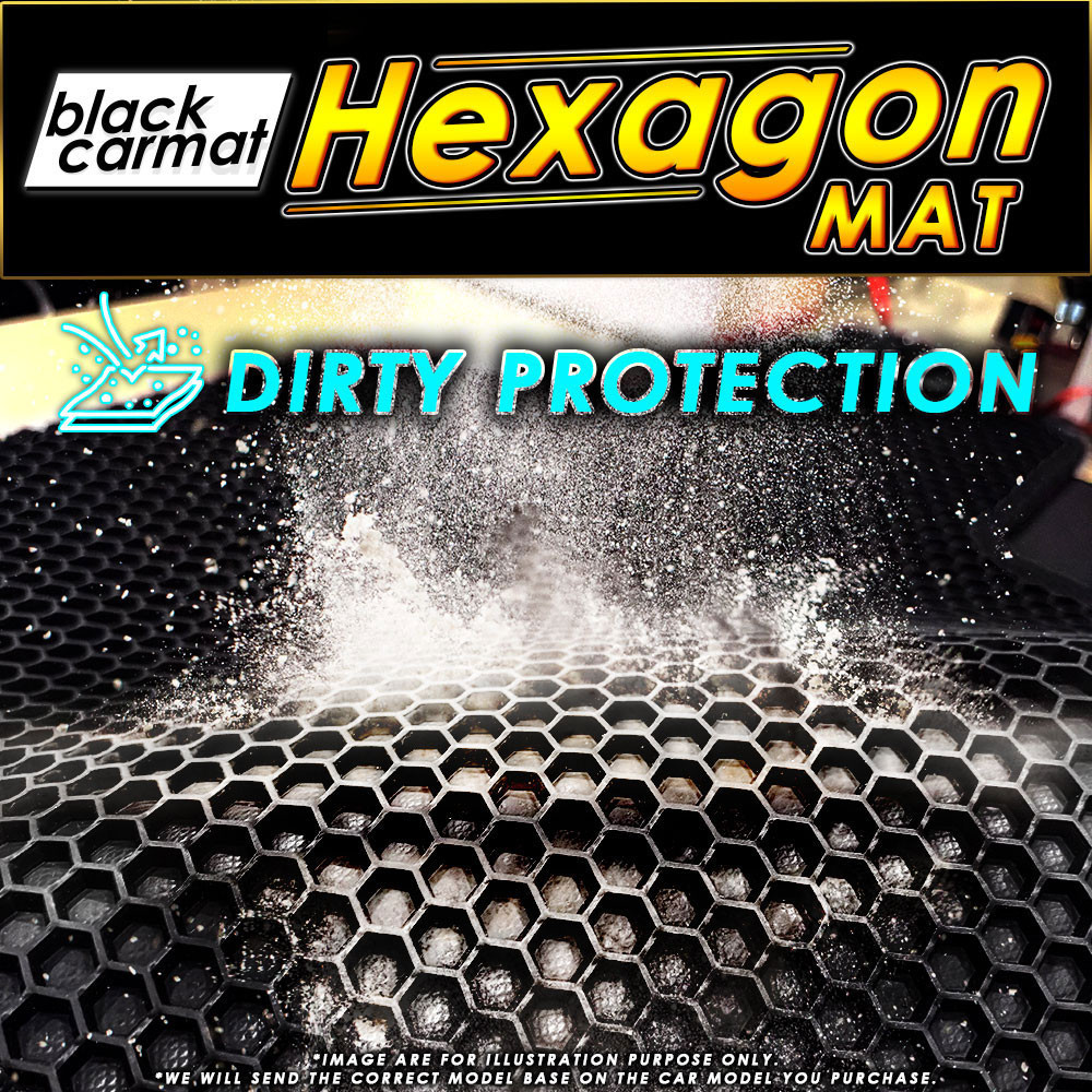 [ HONDA SUV MPV HATCHBACK ] Hexagon Rubber Mat For HONDA WR-V, HR-V, CR ...