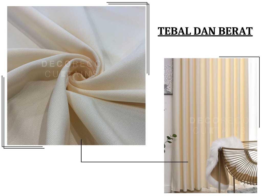 Jun15 LTD| COTTON LINEN | LINEN Langsir | Tebal 80% Blackout langsir ...