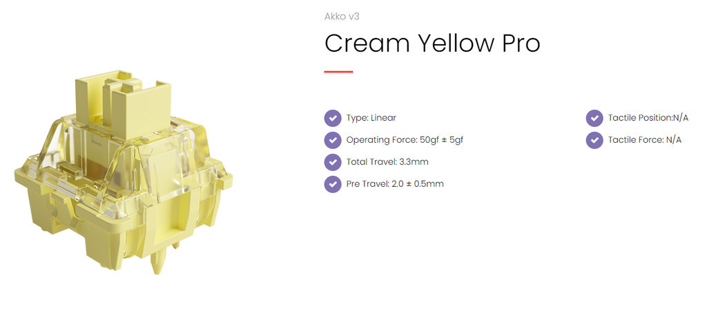 AKKO V3 Cream Switch [Cream Blue / Cream Yellow / Cream Blue Pro ...