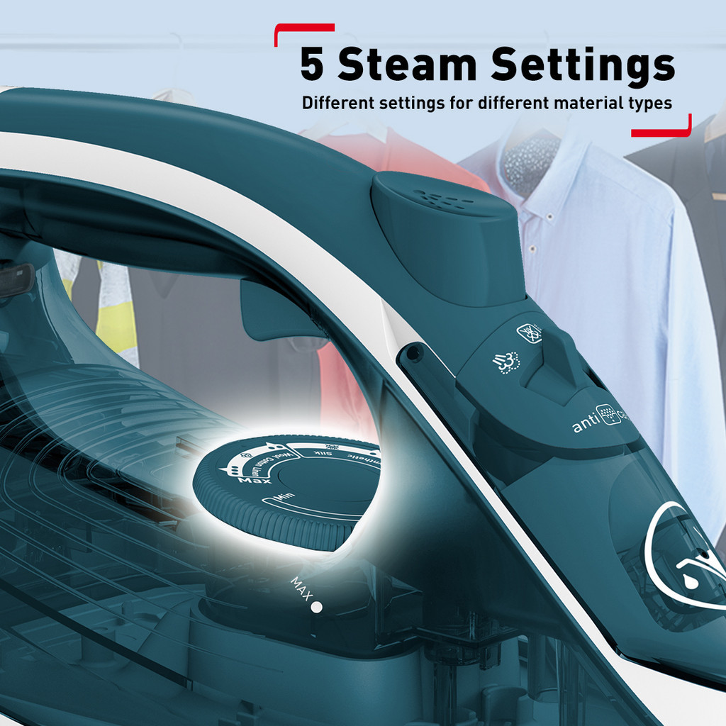 Tefal Express Steam FV2831 Steam Iron (2400W, 40/210g/min steam output ...